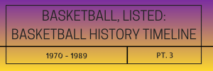 The Basketball, Listed Timelines of Basketball History
